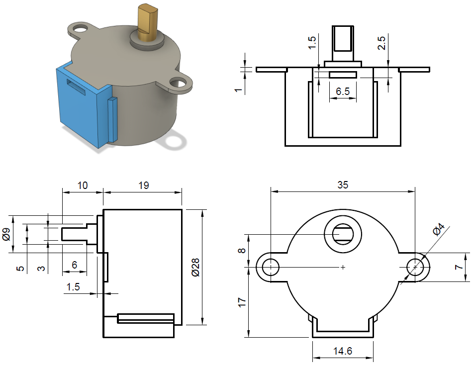 Aktu ln Penelope Hrob Stepper Motor 28byj 48 Datasheet Avenue Ledn 